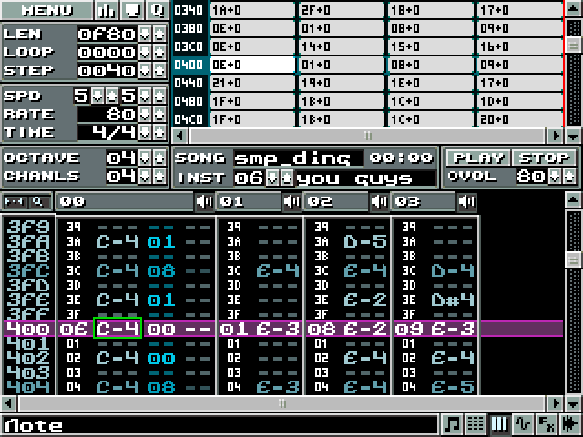 klystrack - a chiptune tracker